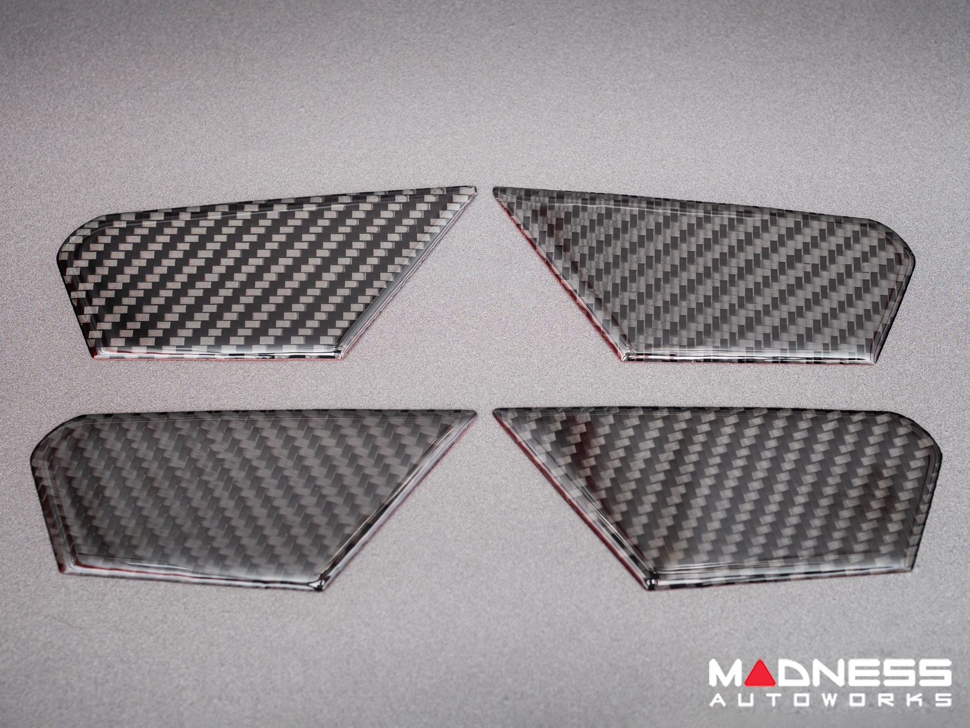 Dodge Hornet Inner Door Bowl Cover Kit - Carbon FIber - Self Adhesive ...