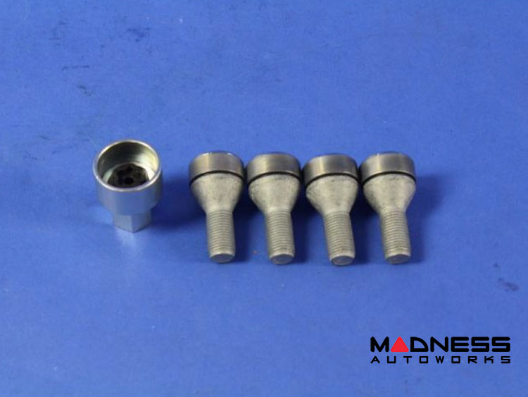 Dodge Hornet Wheel Locks - Silver - Mopar, 82214871AA