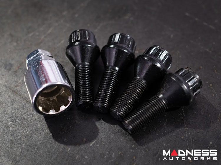 Dodge Hornet Wheel Locks - Black, 1095110BK