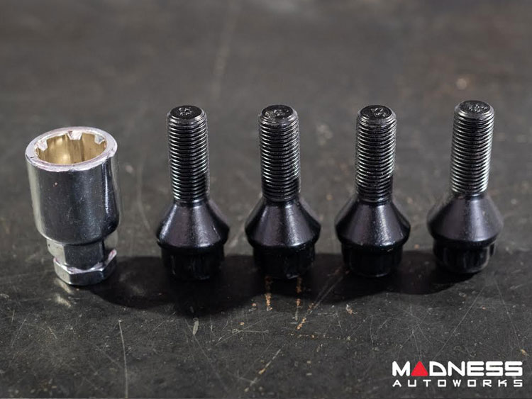 Dodge Hornet Wheel Locks - Black, 1095110BK